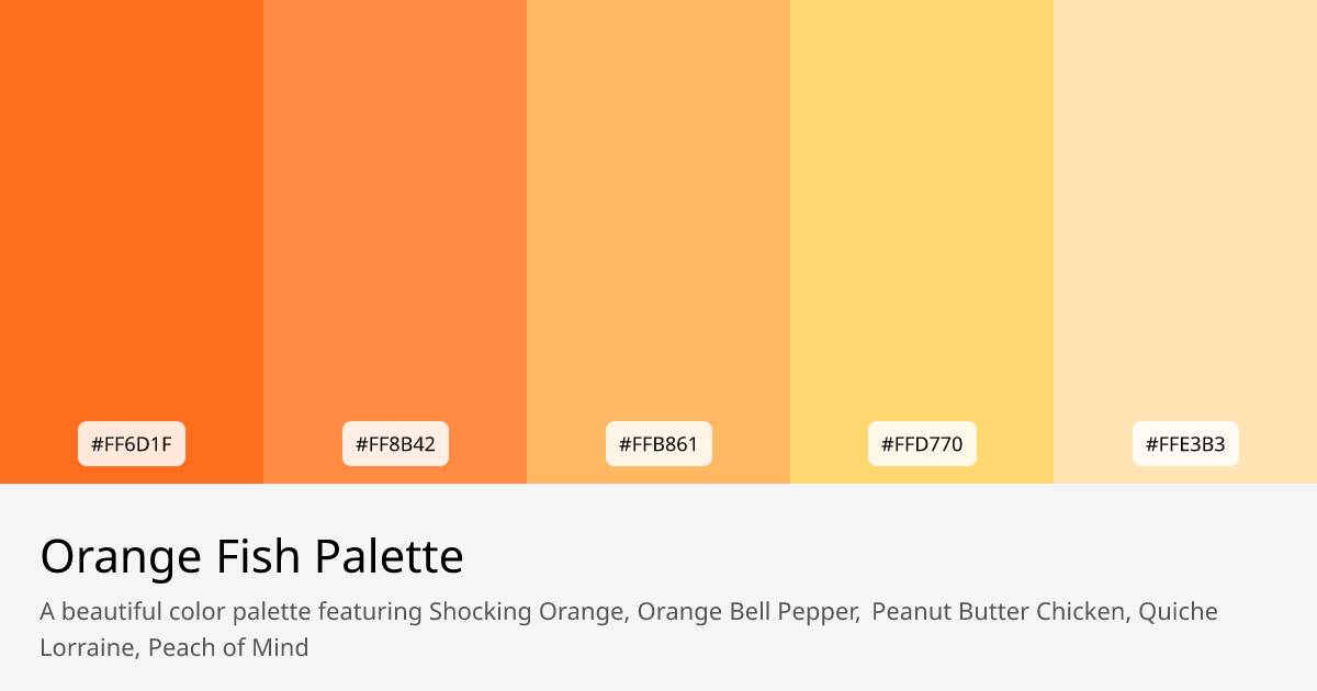 Orange Fish Color Palette