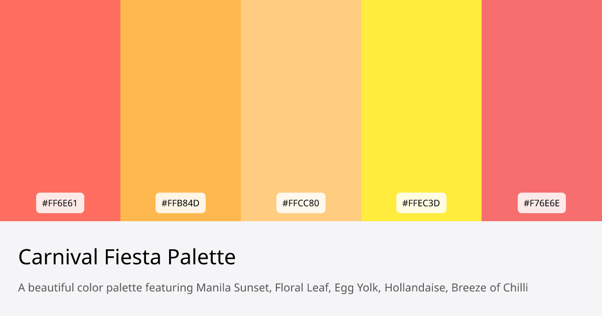 Carnival Fiesta Color Palette