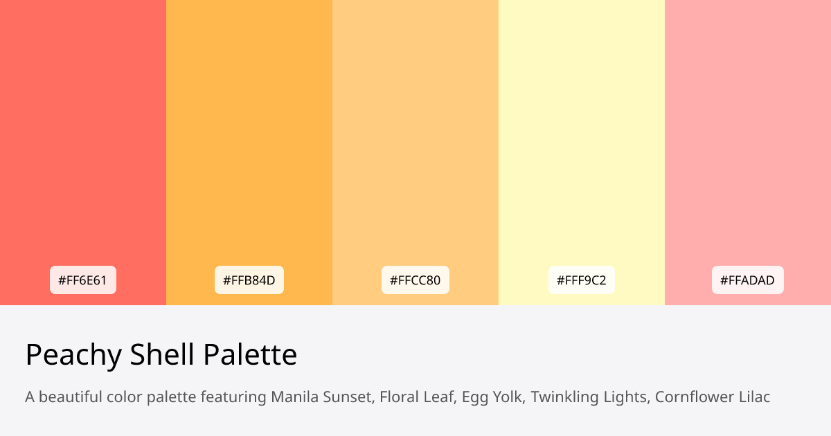 Peachy Shell Color Palette