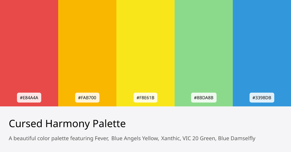 Cursed Harmony Color Palette