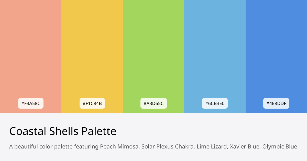 Coastal Shells Color Palette