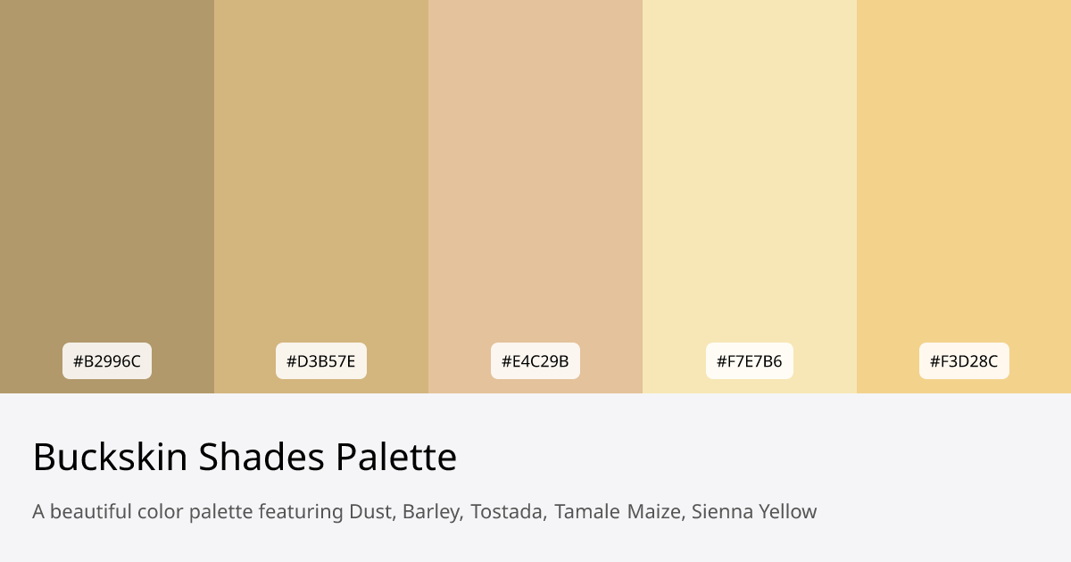 Buckskin Shades Color Palette