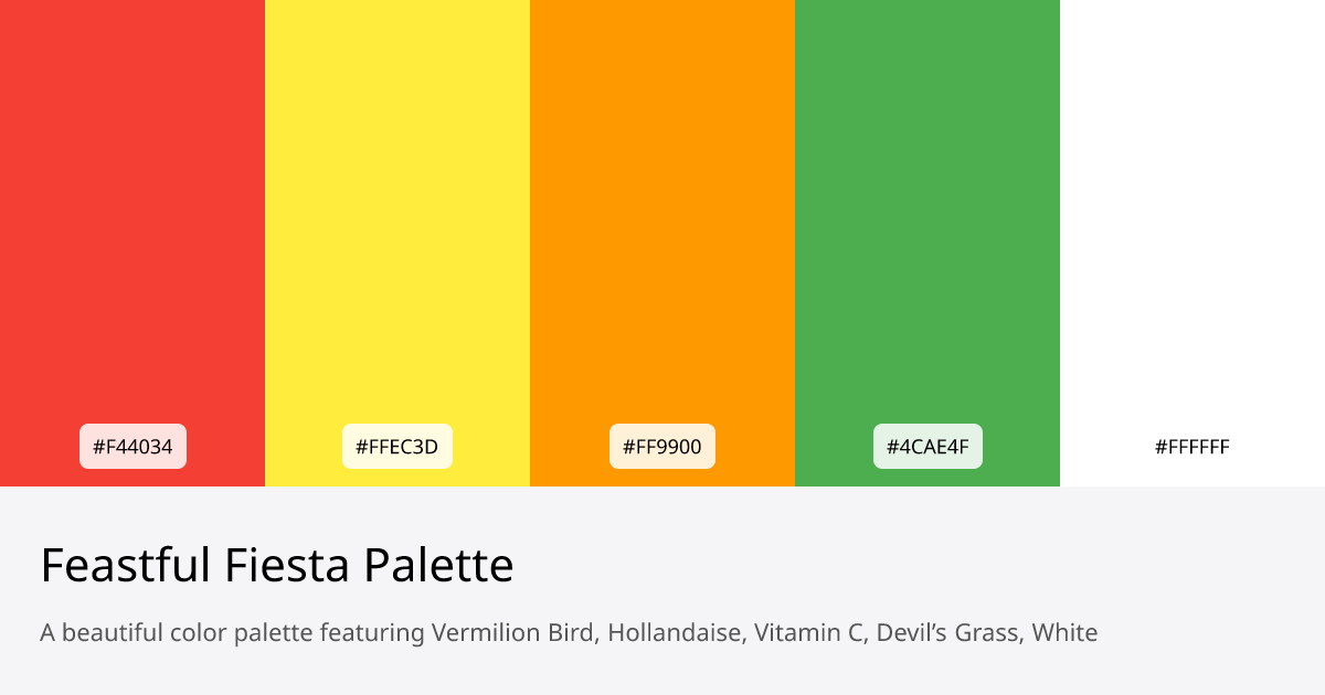 Feastful Fiesta Color Palette