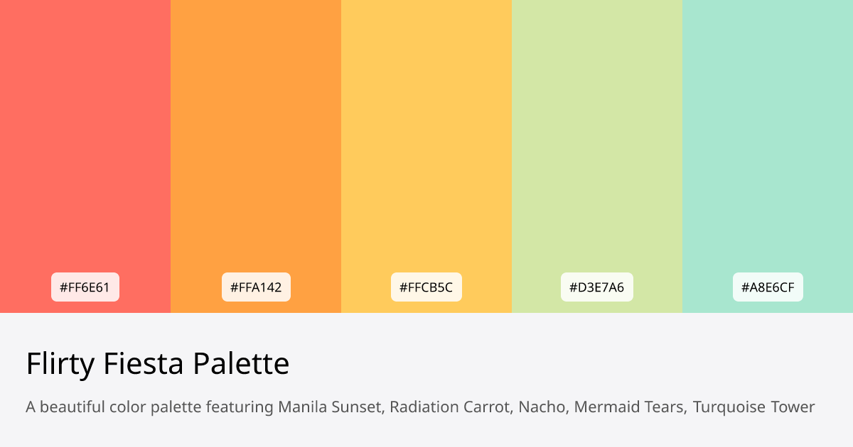 Flirty Fiesta Color Palette