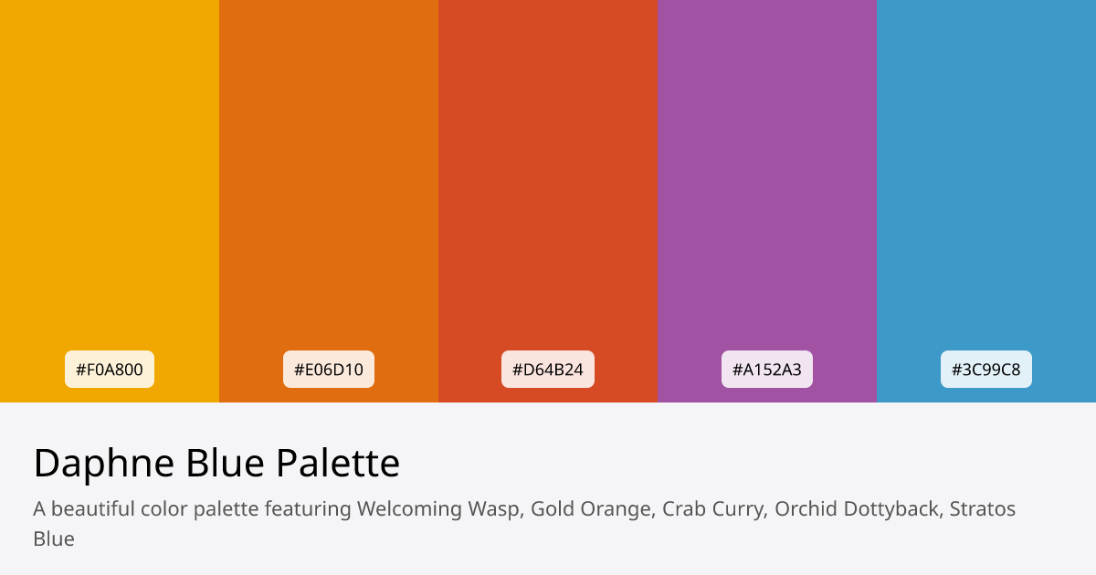 Daphne Blue Color Palette