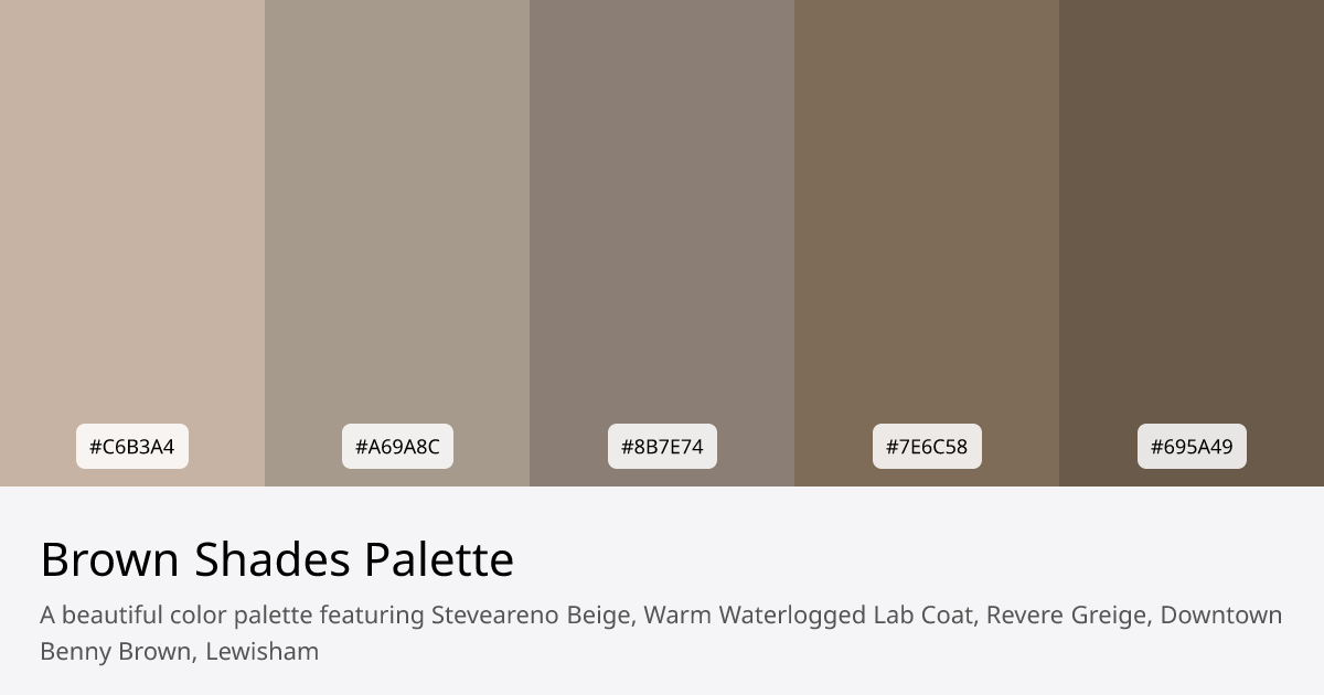 Brown Shades Color Palette