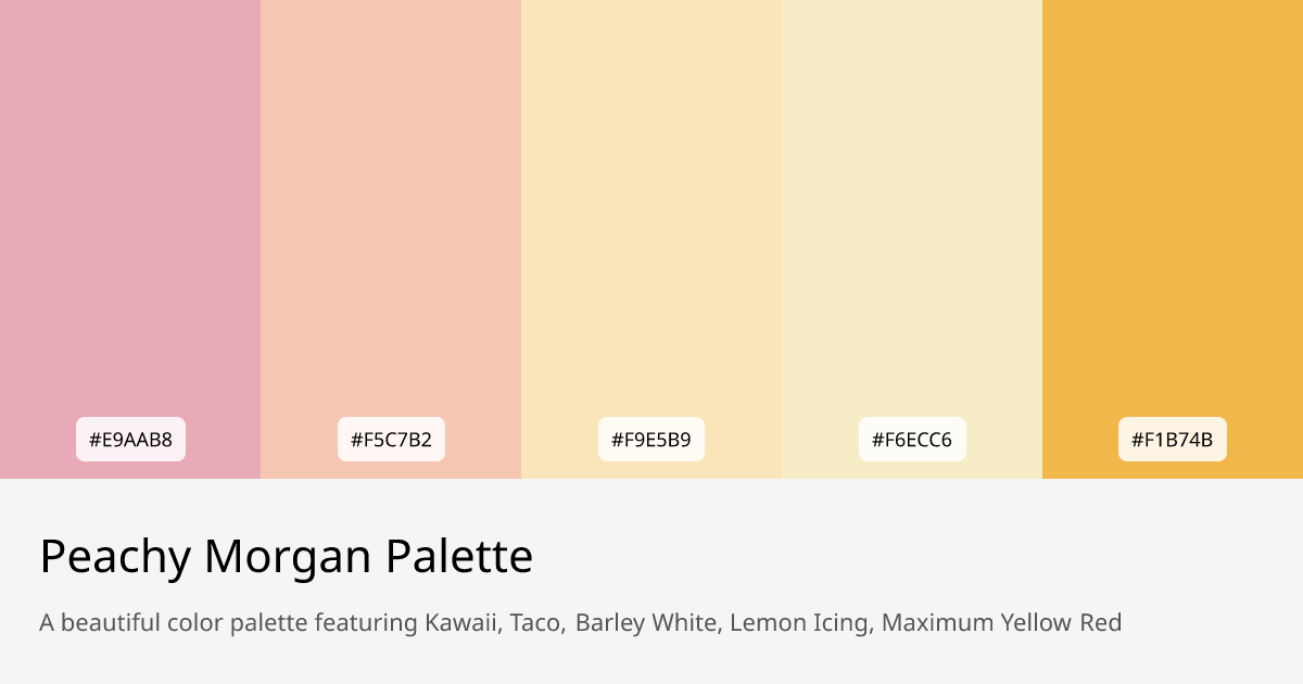 Peachy Morgan Color Palette
