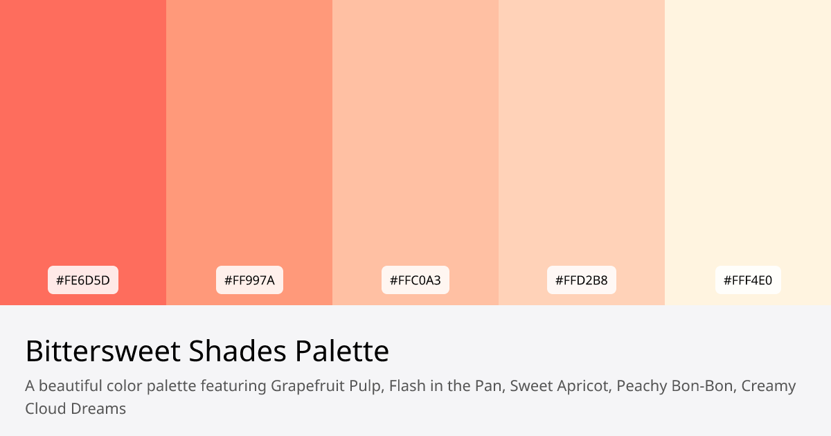 Bittersweet Shades Color Palette