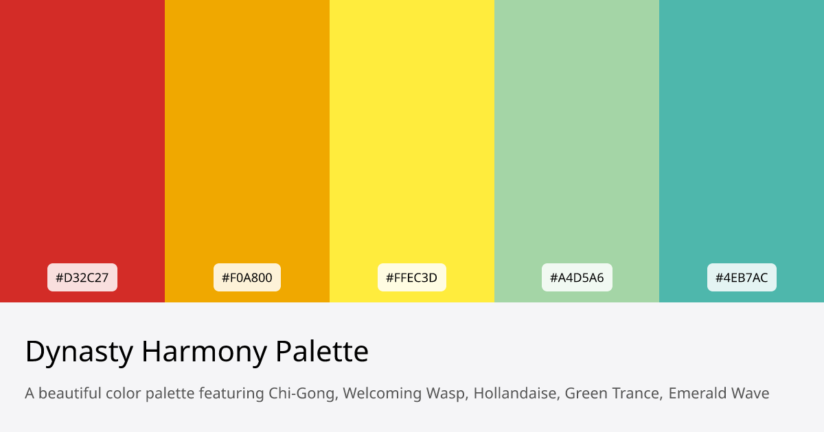 Dynasty Harmony Color Palette