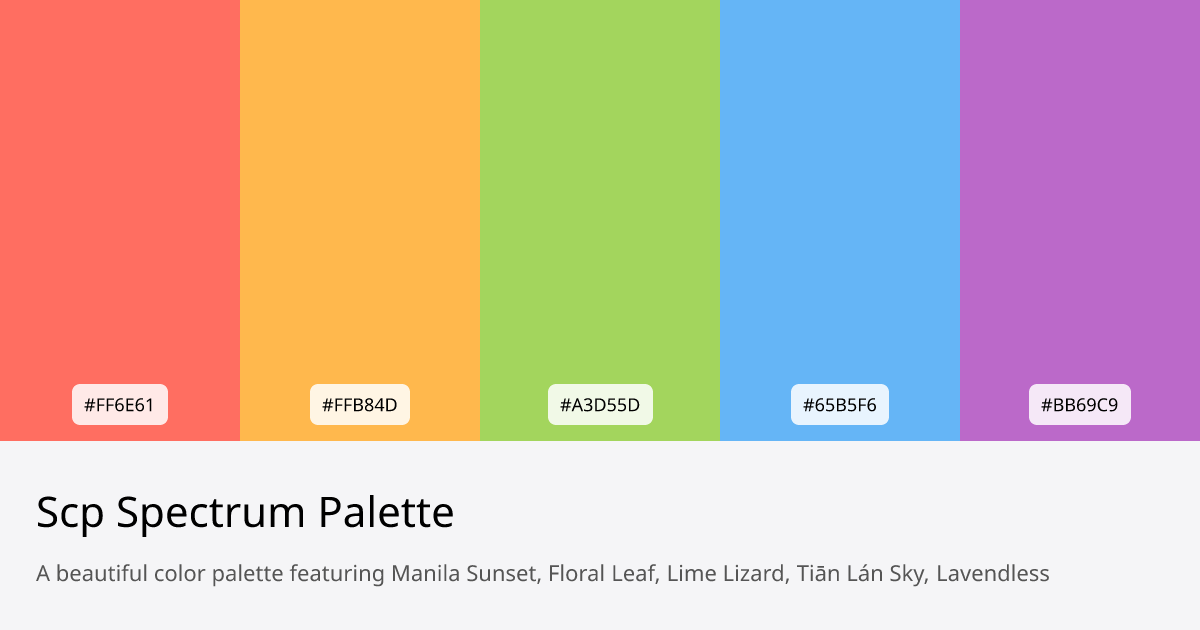 Scp Spectrum Color Palette