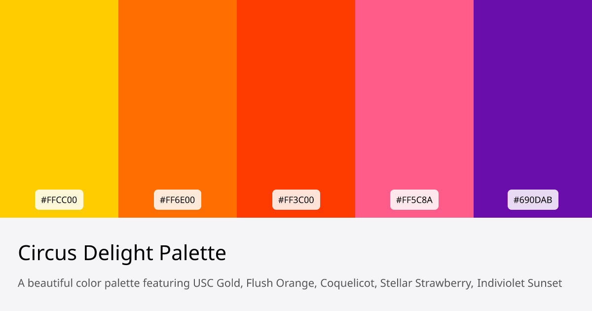 Circus Delight Color Palette