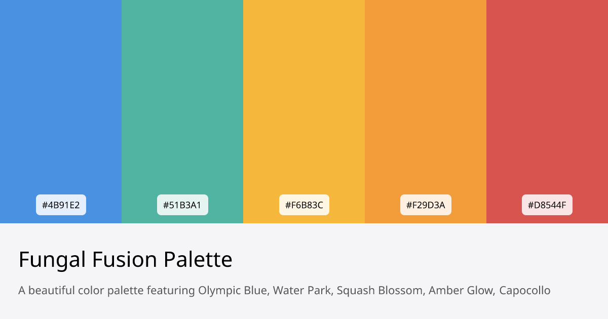 Fungal Fusion Color Palette