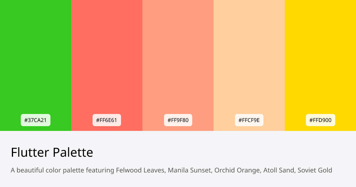 Flutter Color Palette