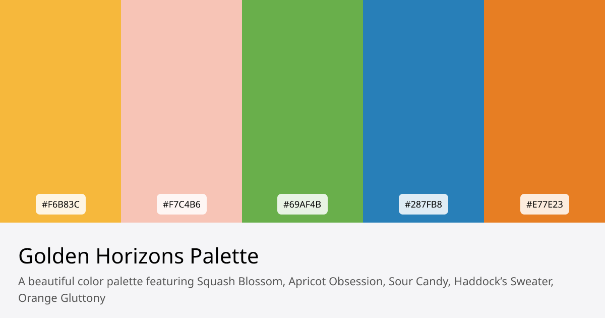 Golden Horizons Color Palette
