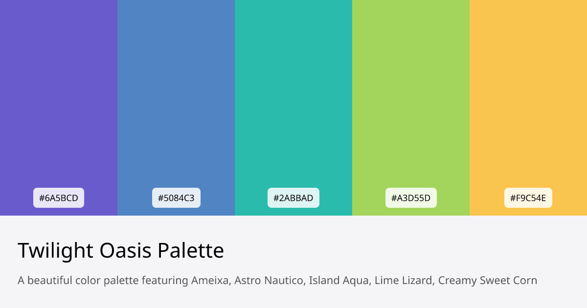 Twilight Oasis Color Palette