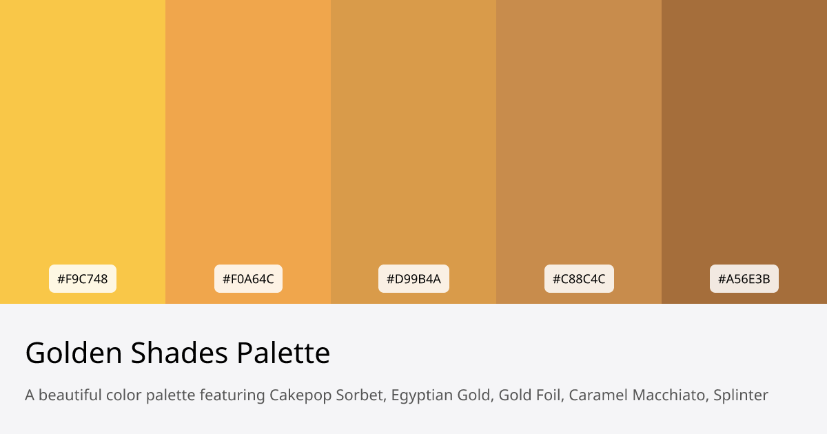 Golden Shades Color Palette