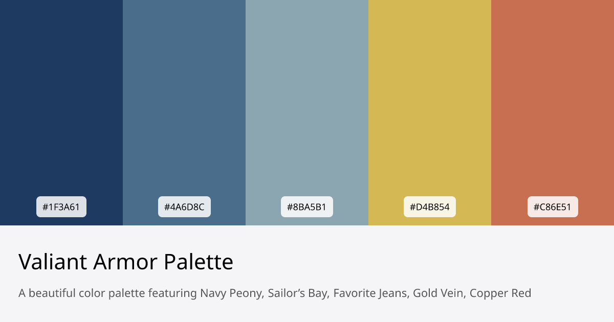 Valiant Armor Color Palette