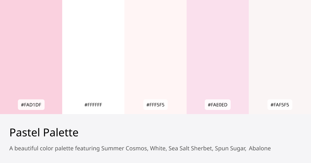 Pastel Color Palette