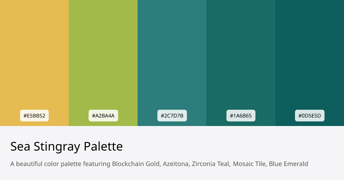 Sea Stingray Color Palette