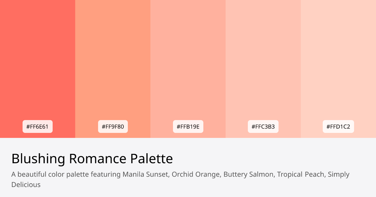 Blushing Romance Color Palette