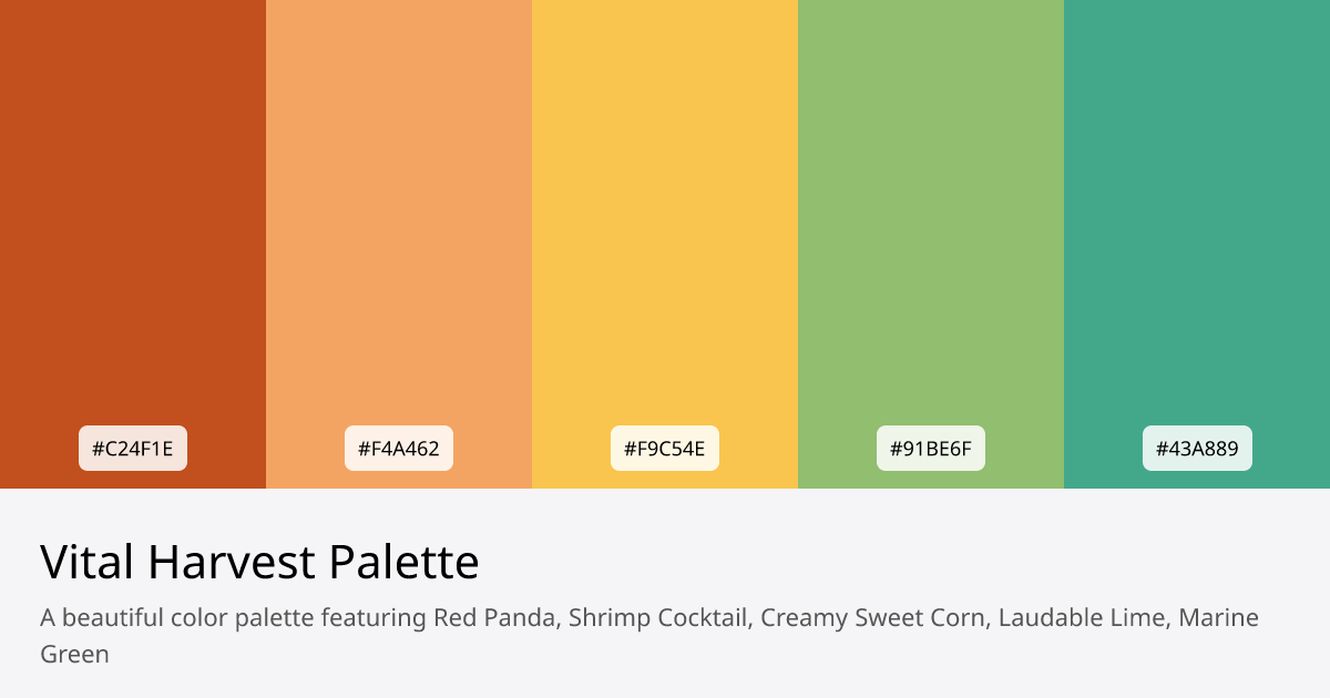 Vital Harvest Color Palette