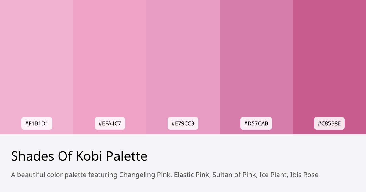 Shades Of Kobi Color Palette
