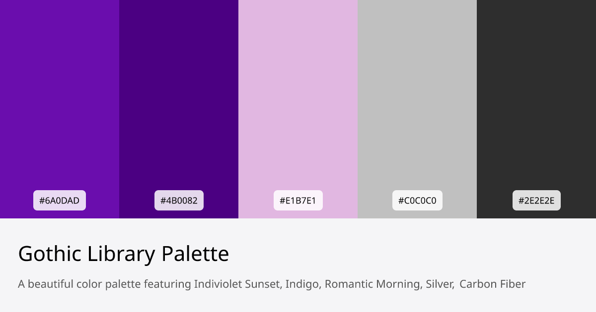Gothic Library Color Palette