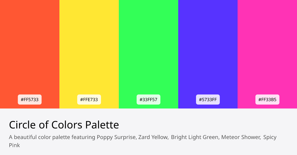Circle of Colors Color Palette