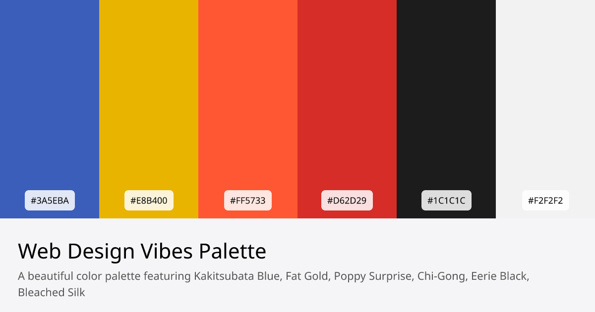 Web Design Vibes Color Palette