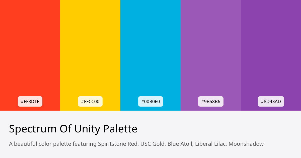 Spectrum Of Unity Color Palette