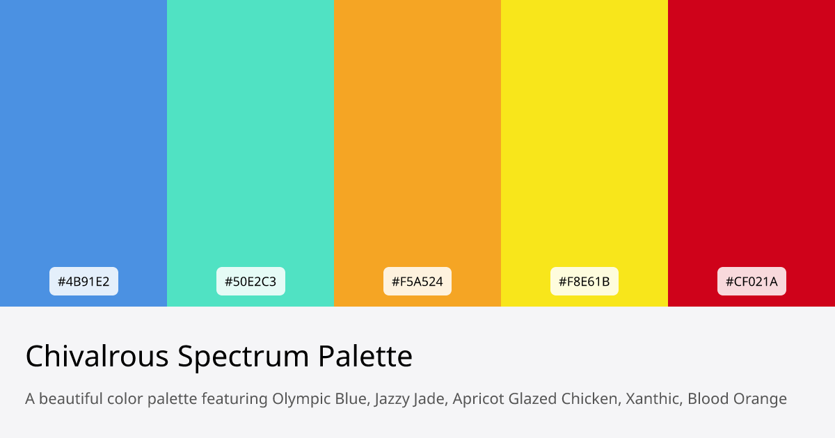 Chivalrous Spectrum Color Palette