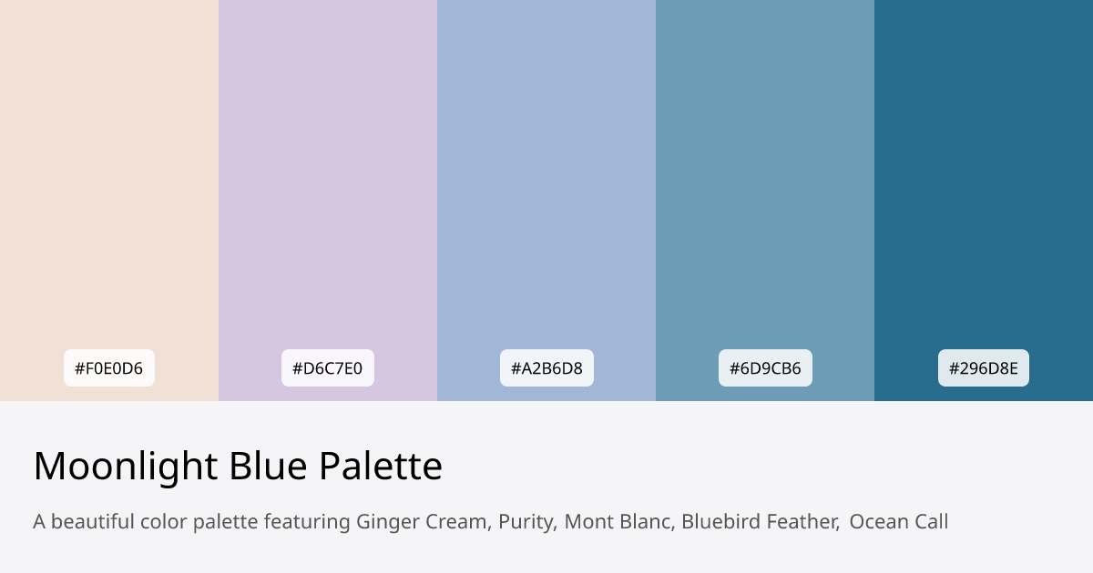 Moonlight Blue Color Palette