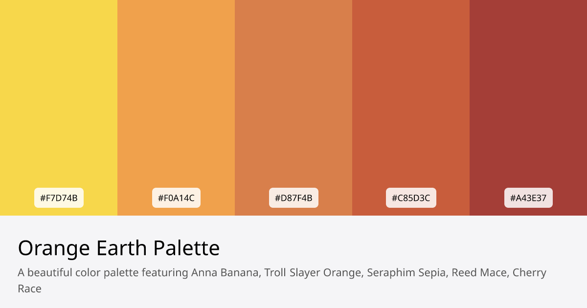 Orange Earth Color Palette