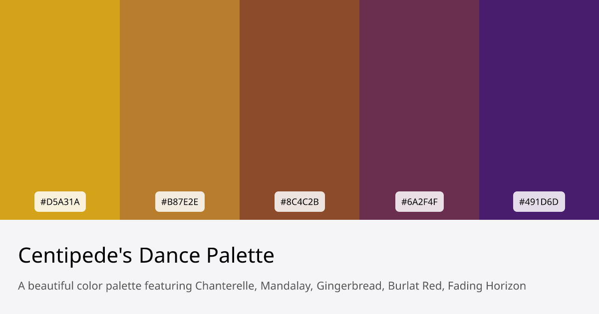 Centipede's Dance Color Palette
