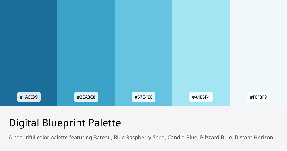 Digital Blueprint Color Palette