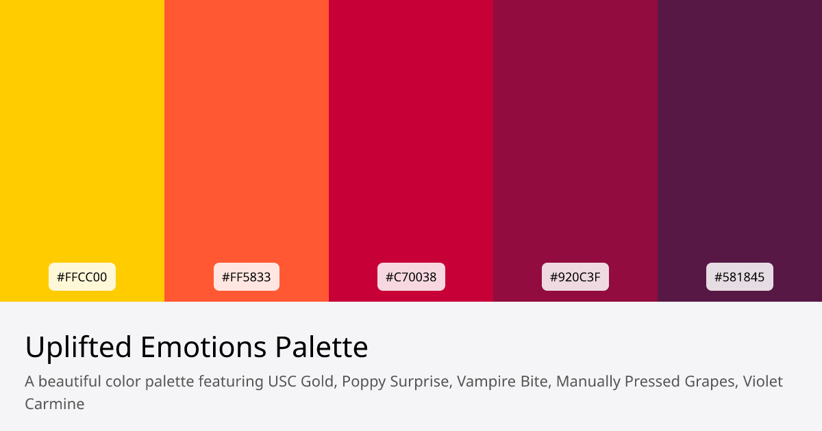 Uplifted Emotions Color Palette