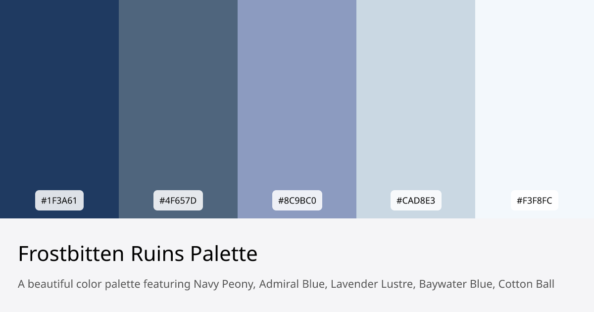 Frostbitten Ruins Color Palette