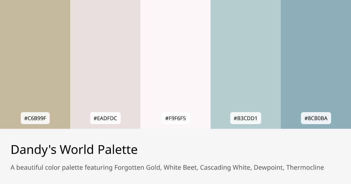 Dandy's World Color Palette