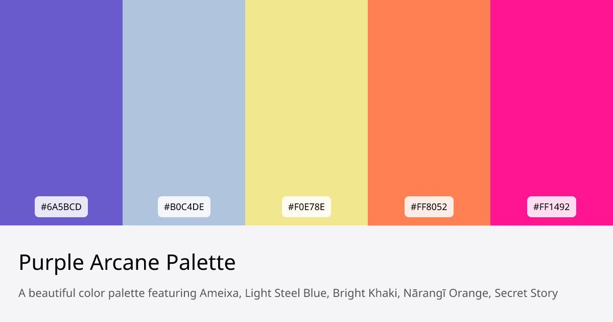 Purple Arcane Color Palette