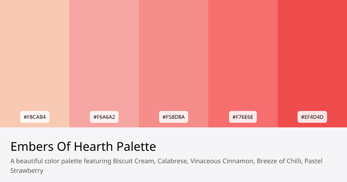 Embers Of Hearth Color Palette