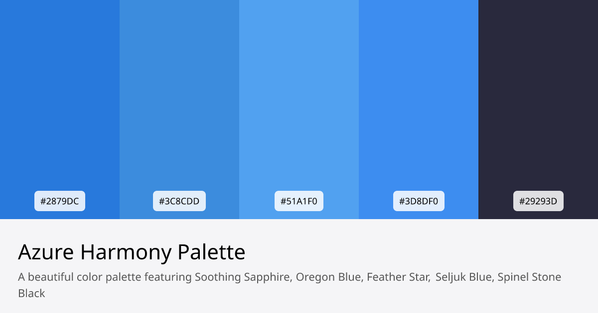 Azure Harmony Color Palette