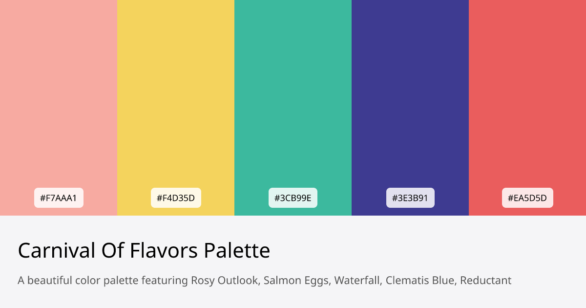 Carnival Of Flavors Color Palette