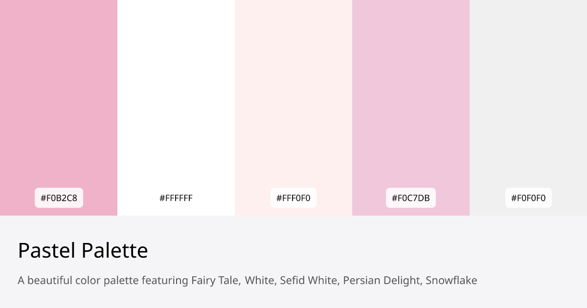 Pastel Color Palette
