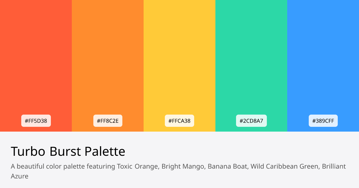 Turbo Burst Color Palette