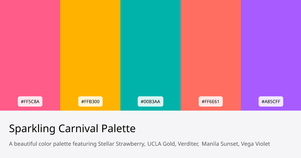 Sparkling Carnival Color Palette