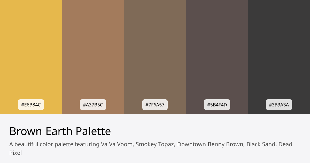 Brown Earth Color Palette