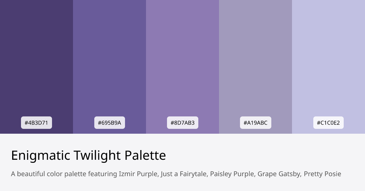 Enigmatic Twilight Color Palette