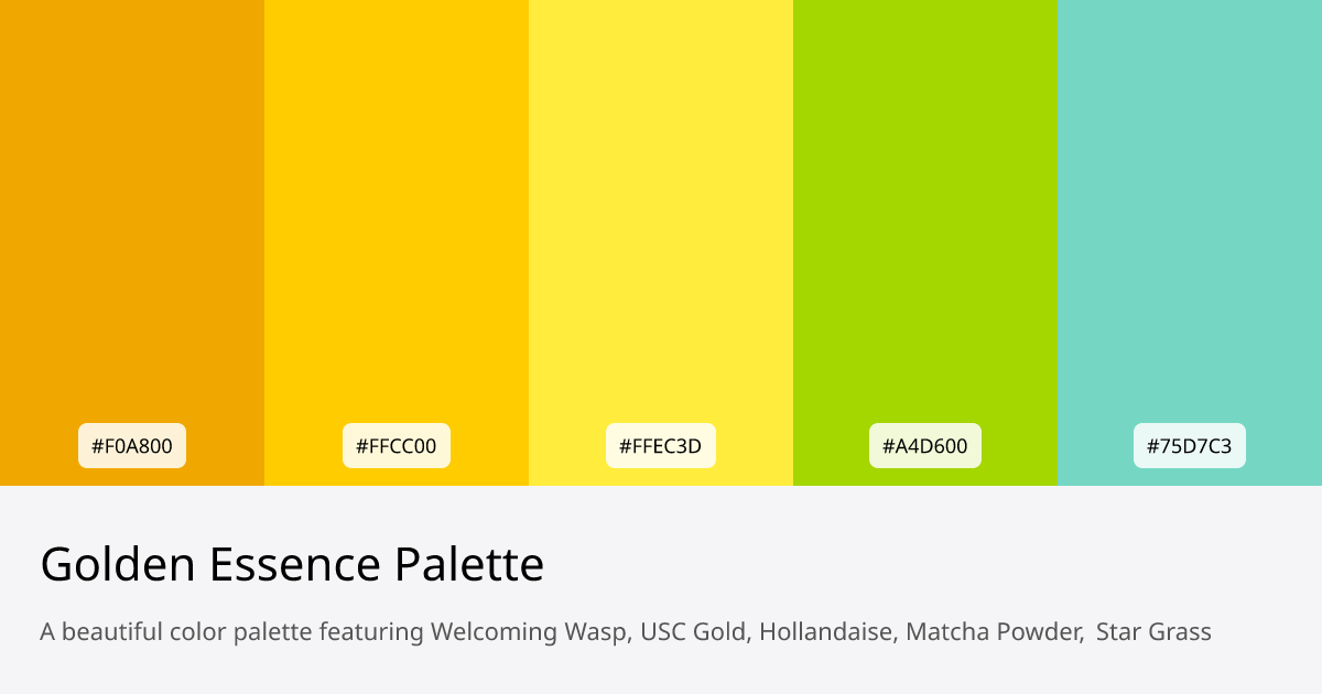Golden Essence Color Palette