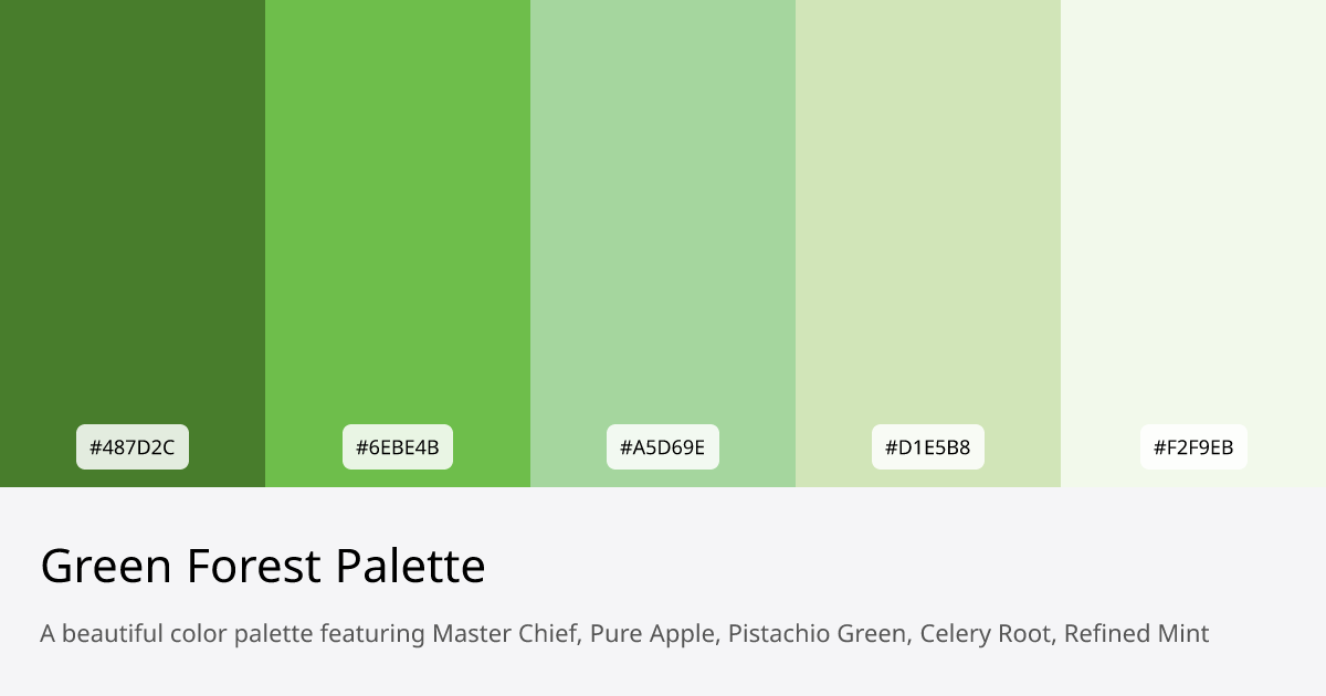 Green Forest Color Palette