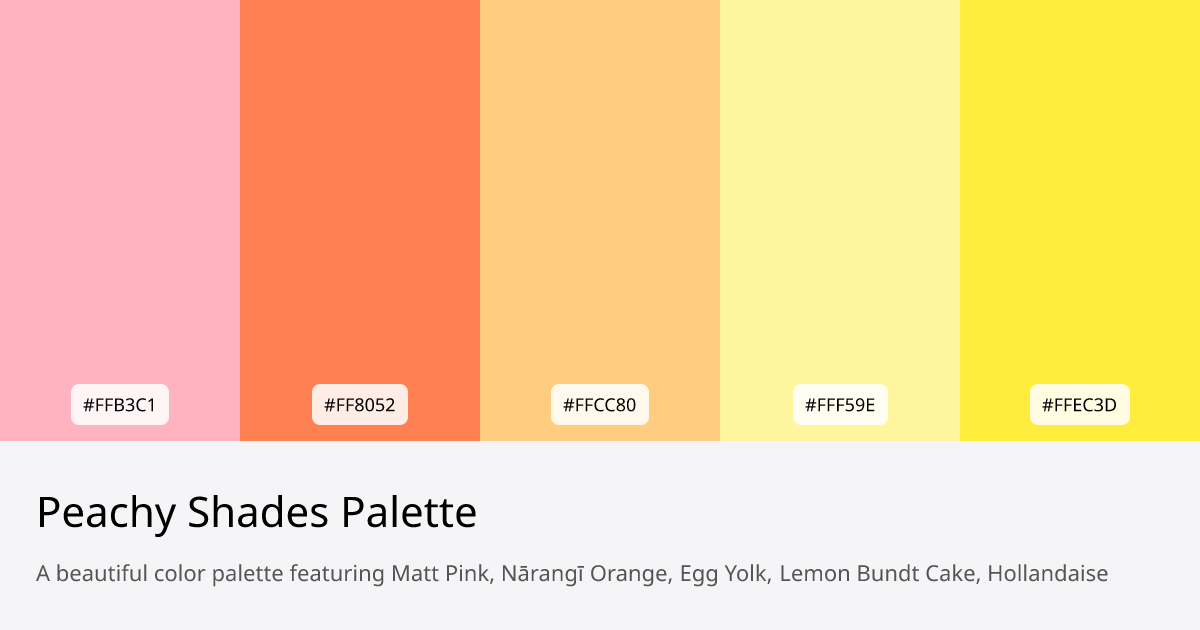 Peachy Shades Color Palette